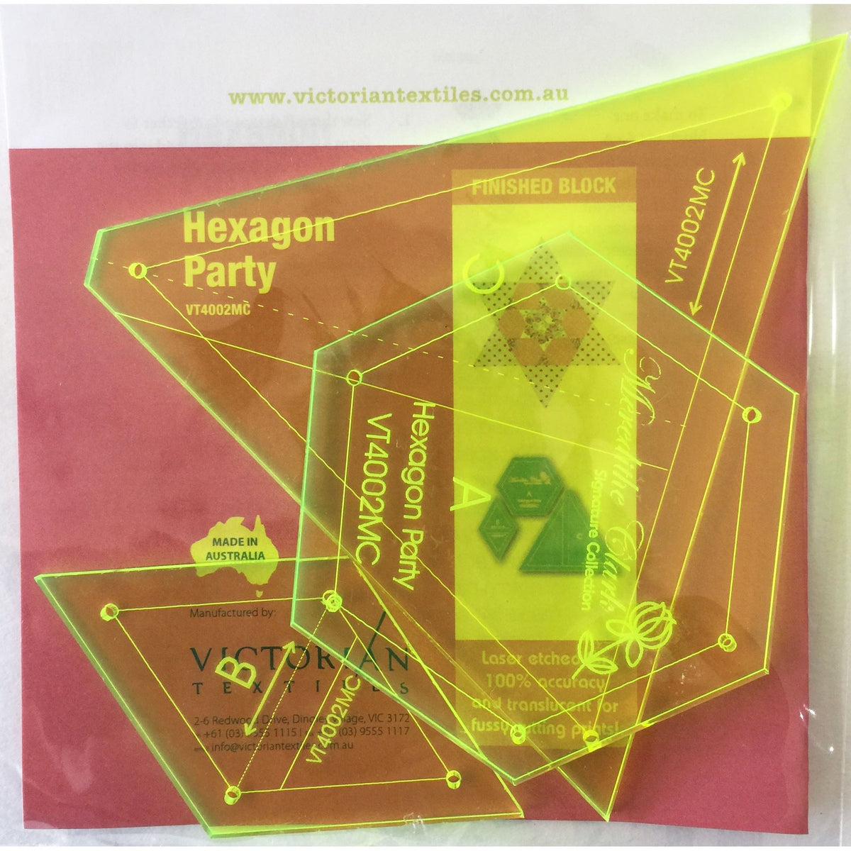 Hexagon Party Patchwork Template Set – Miss Marples Craft